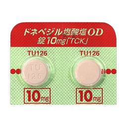 ドネペジル塩酸塩OD錠10mg「TCK」の添付文書 - 医薬情報QLifePro