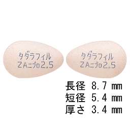 タダラフィル錠2．5mgZA「ニプロ」の添付文書 - 医薬情報QLifePro