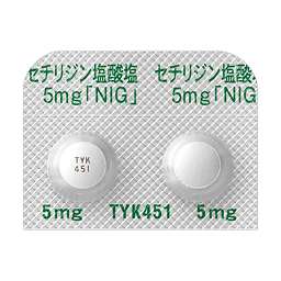 セチリジン塩酸塩錠5mg「NIG」の添付文書 - 医薬情報QLifePro